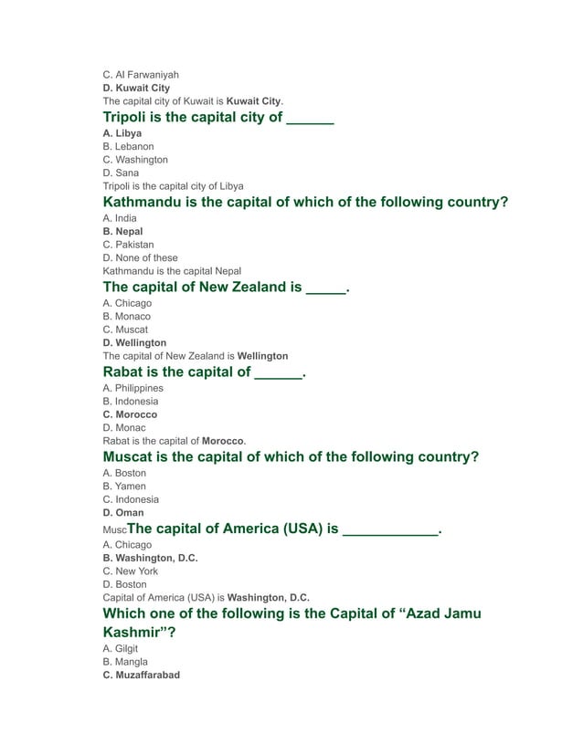 Pakistan Studies Mcqs - Pak study mcqs for Preparation | PDF