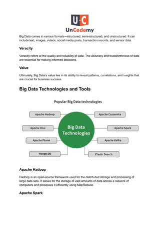 Mastering Big Data: Tools, Techniques, and Applications | PDF