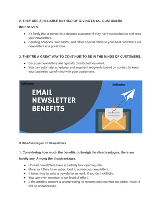 What Is Newsletter : Purposes Advice | PDF