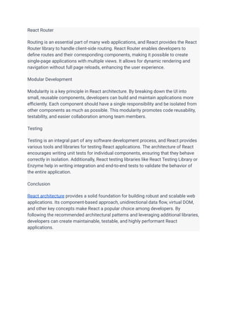 React Architecture | PDF