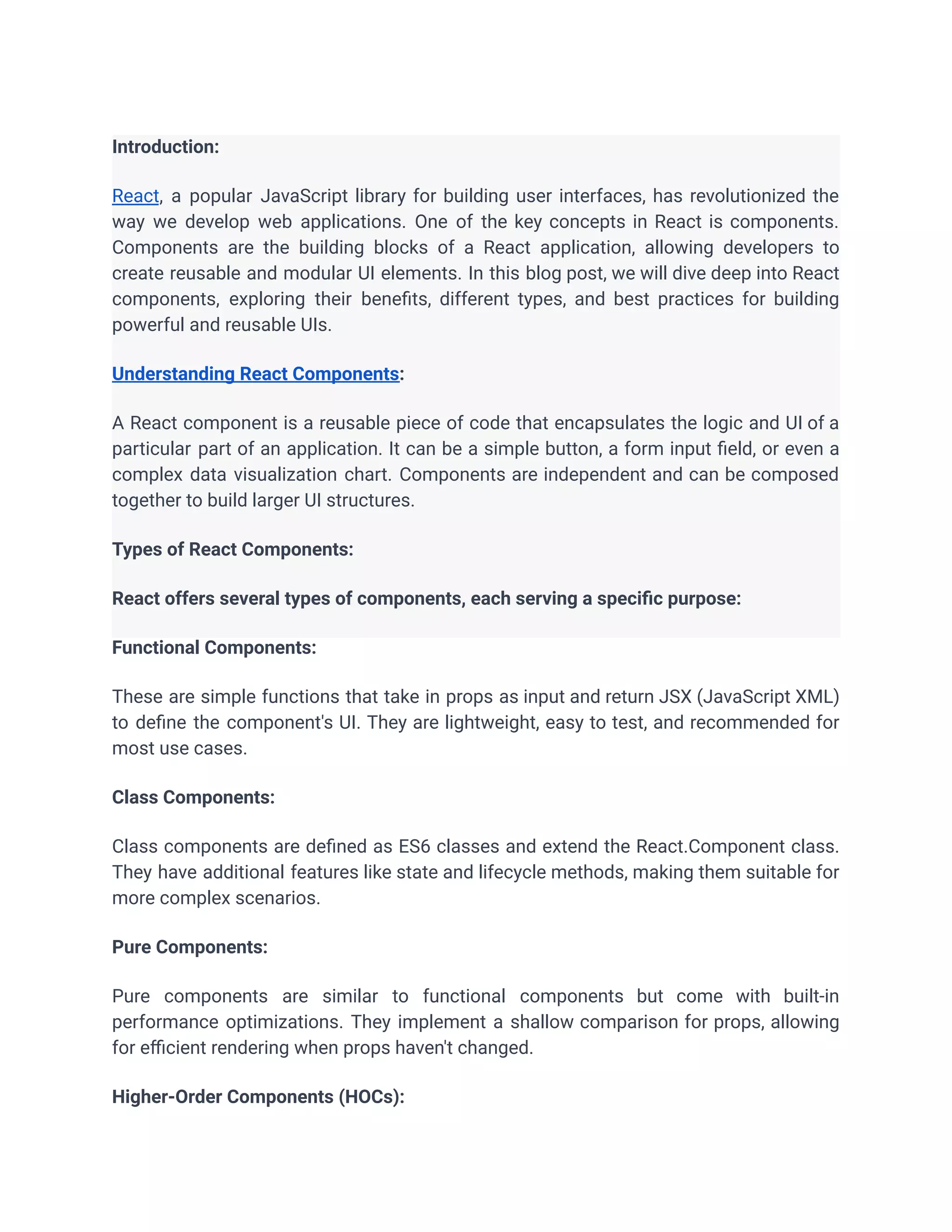 React Component | PDF