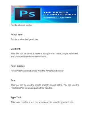 Basic Photoshop | PDF | Photo Editing Software | Computer Software and ...