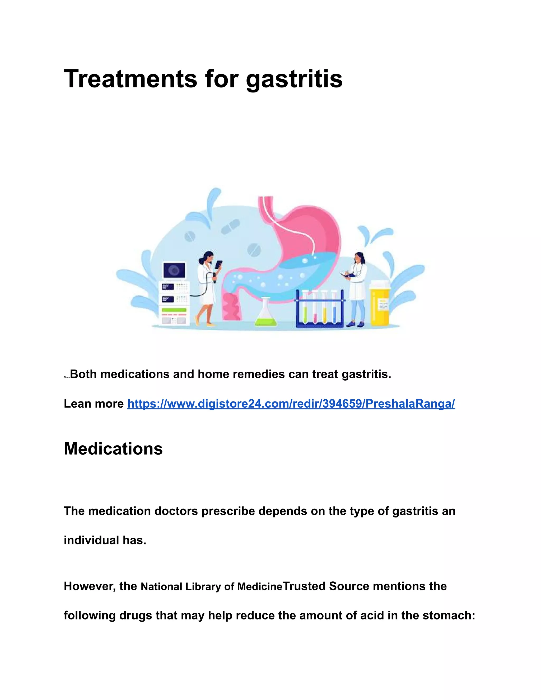 How to treat and prevent gastritis | PDF