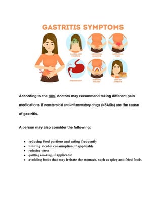 How to treat and prevent gastritis | PDF