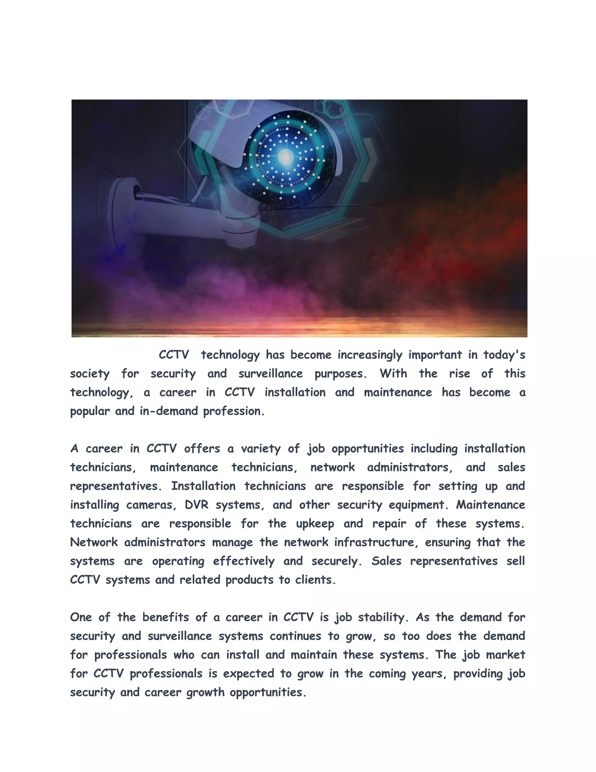 Cctv Course Pdf