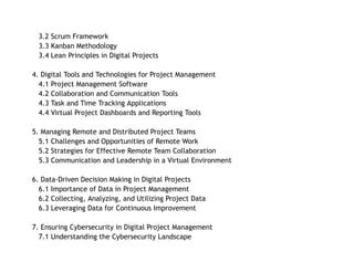 Digital Project Management: A Comprehensive Guide | PDF