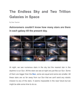 Types Of Galaxies Worksheets
