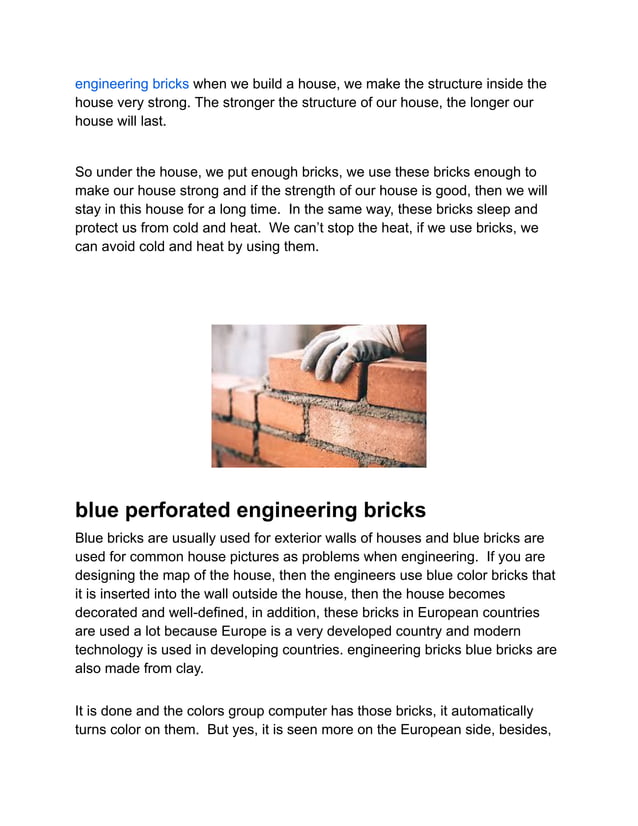 Engineering bricks | PDF