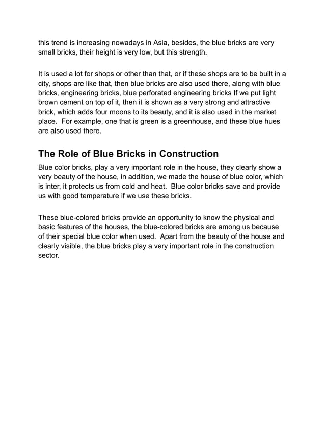 Engineering bricks | PDF