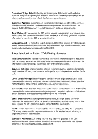 Expert CDR Writing Services: Your Pathway to Engineering Success | PDF ...