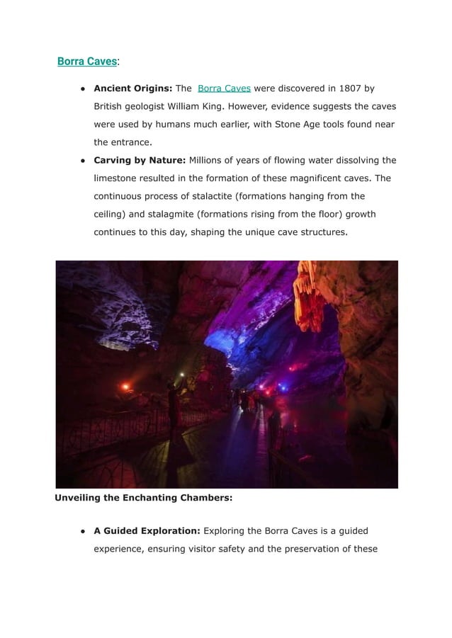 Araku valley : waterfalls, museums, caves | PDF | Travel Locations | Travel