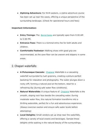 Araku valley : waterfalls, museums, caves | PDF