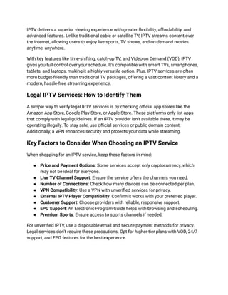 With the Best IPTV Services Enjoy Your Favourites | PDF