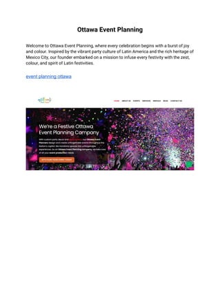 Welcome to Ottawa Event Planning, where every celebration begins with a ...