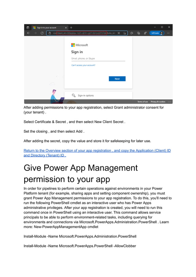 Manually set up ALM accelerator for Power Platform components | PDF