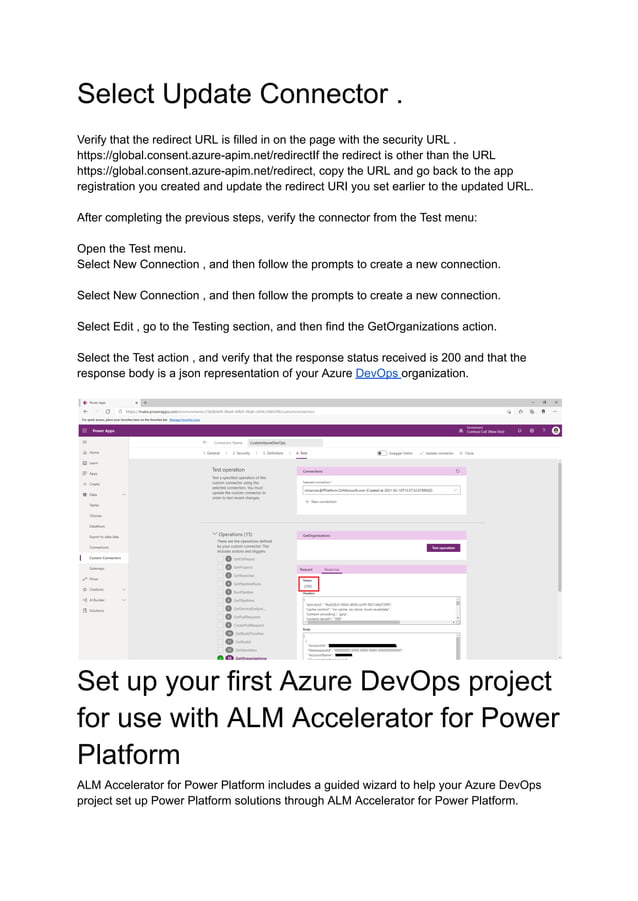 Manually set up ALM accelerator for Power Platform components | PDF