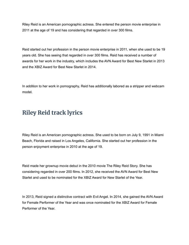 Riley Reid, Biography.pdf