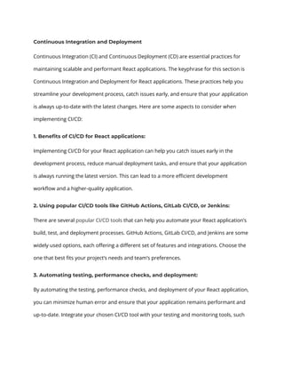 Best Practices for Building Scalable and Performant React Applications ...