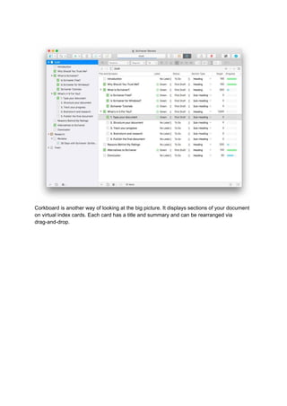Scrivener vs Evernote: Comparing Two Very Different Apps | PDF ...