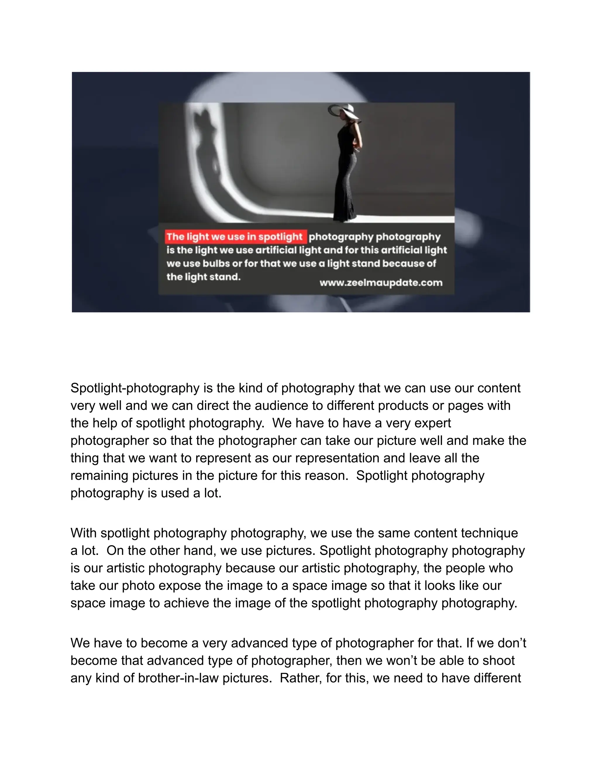 spotlight photography | PDF