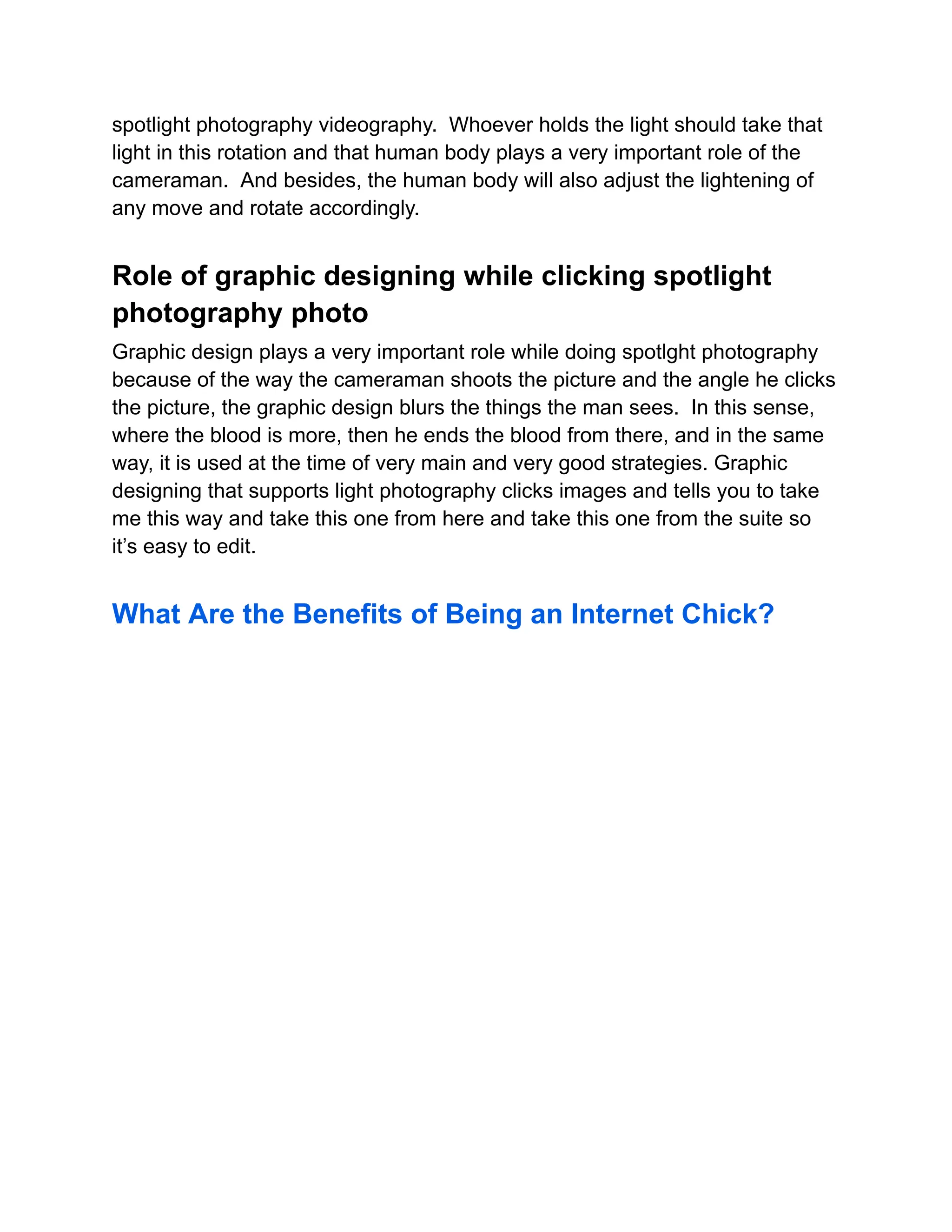 spotlight photography | PDF