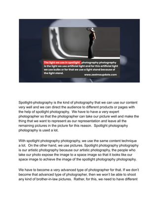 spotlight photography | PDF