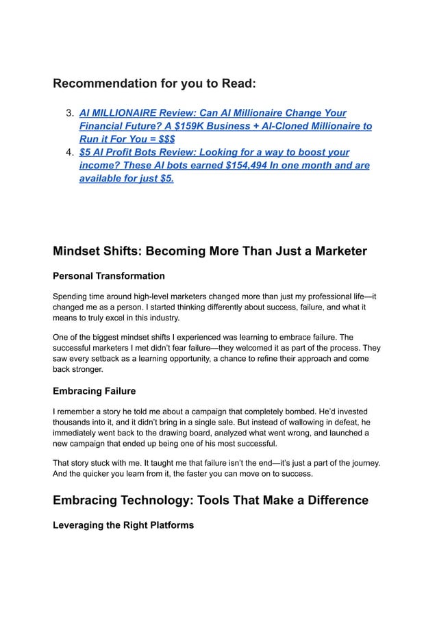 How To Replicate a Multi-Millionaire Marketer's Success | PDF