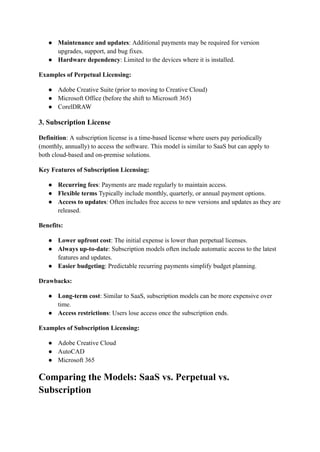 Understanding Software Licensing Understanding Software Licensing ...