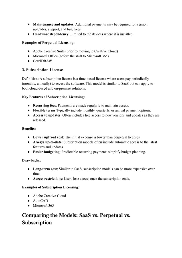 Understanding Software Licensing Understanding Software Licensing ModelsModels | PDF