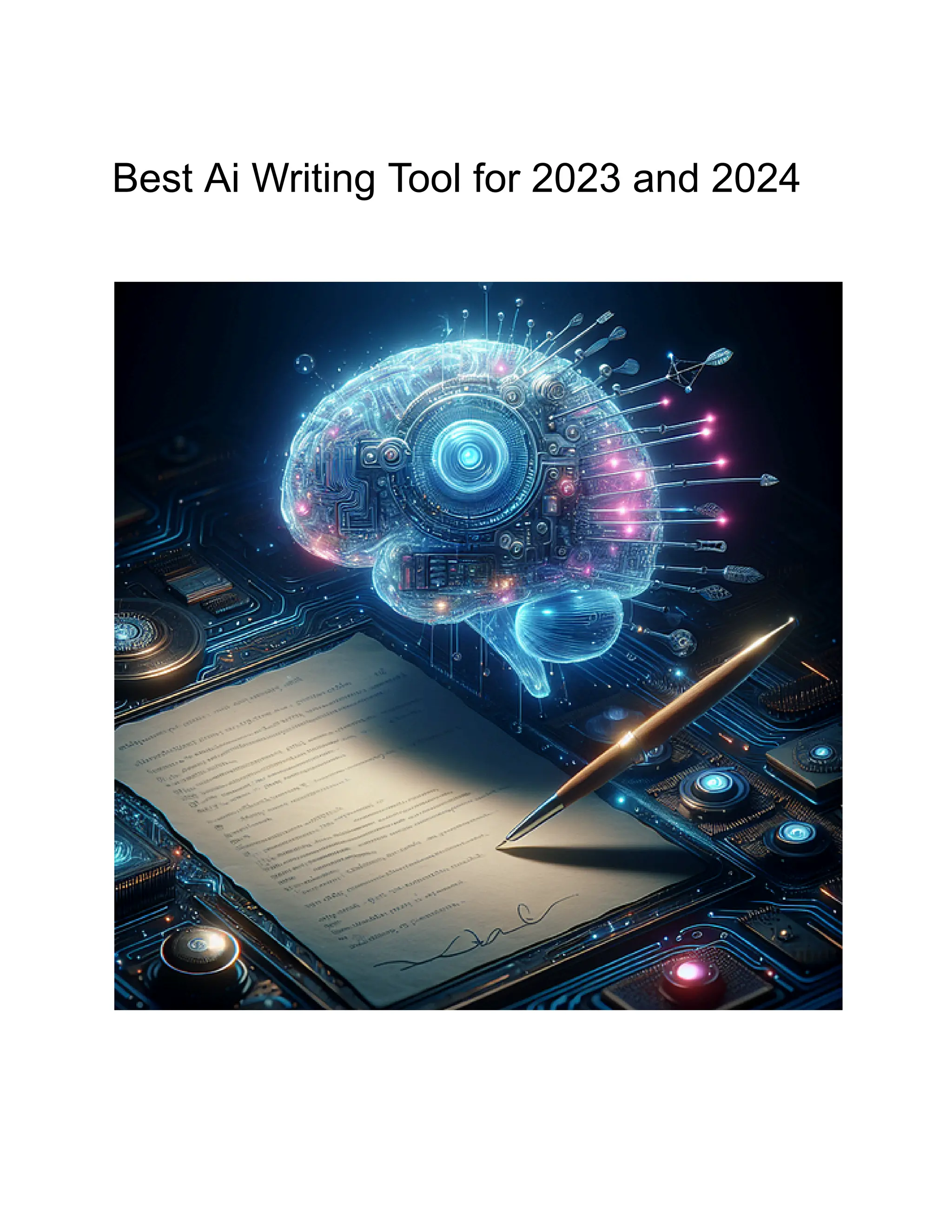 Best Ai Writing Tool for Content Creation2023 and 2024 | PDF