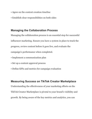 The Ultimate Guide to TikTok Creator Marketplace: How to Boost Your ...