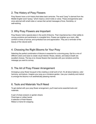 What is a Posy Flower | PDF