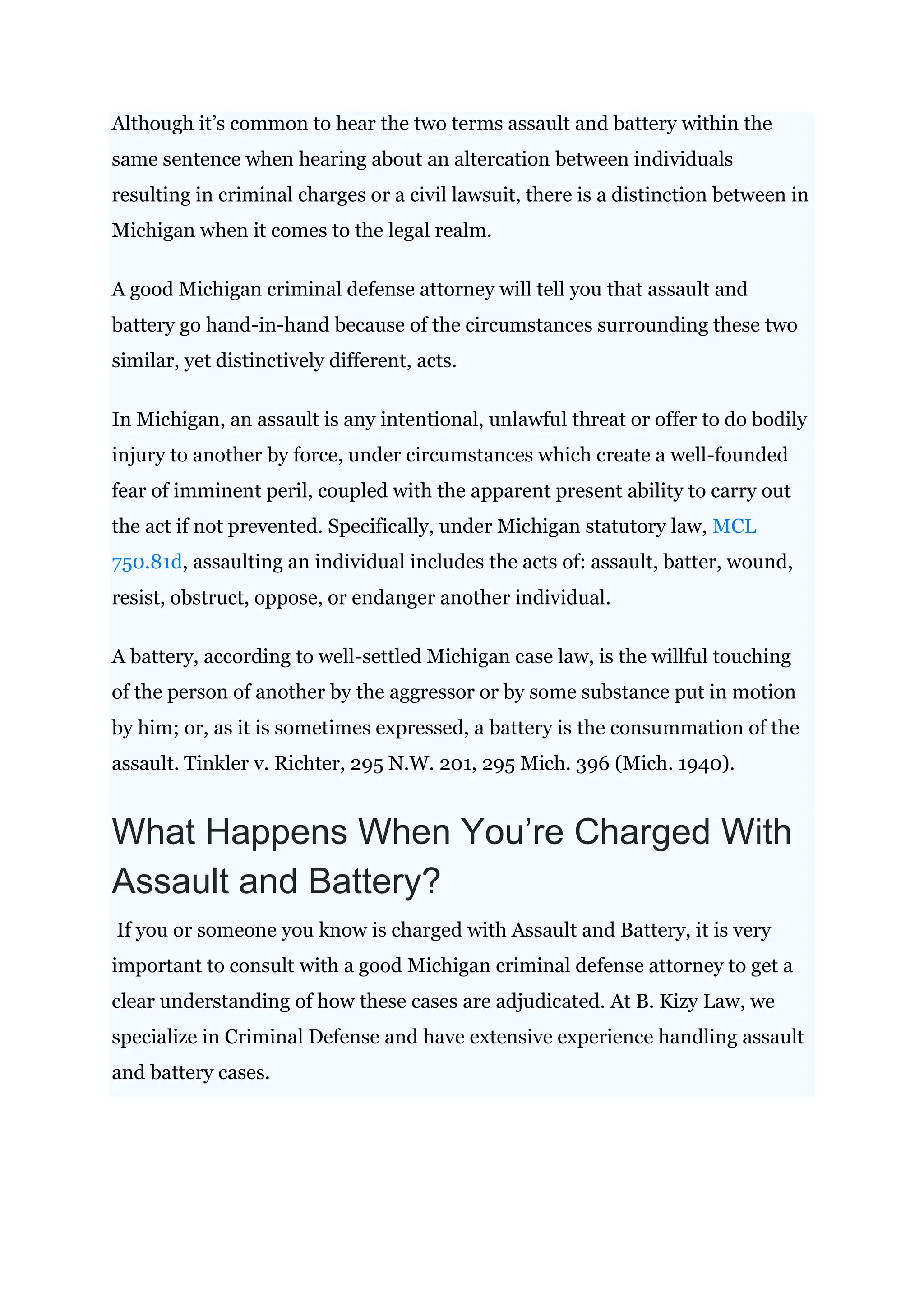 Assault & Battery | DOCX