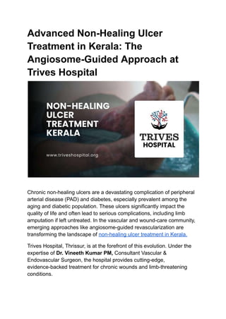 non-healing ulcer treatment kerala | PDF