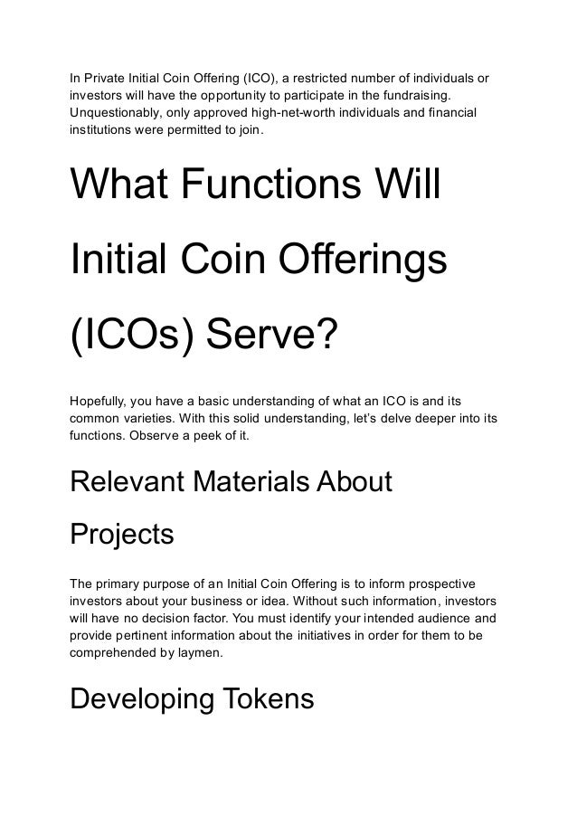 ICO Development – A Simple Guide To ICO Token Launching For Fundraising ...