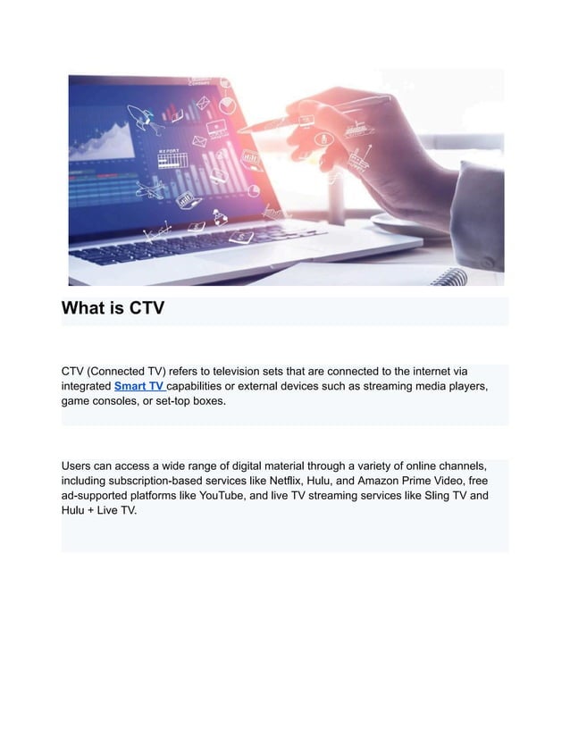Programmatic Advertising in CTV(Connected TV) | PDF