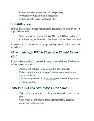 What skills are employers looking for ? | DOCX