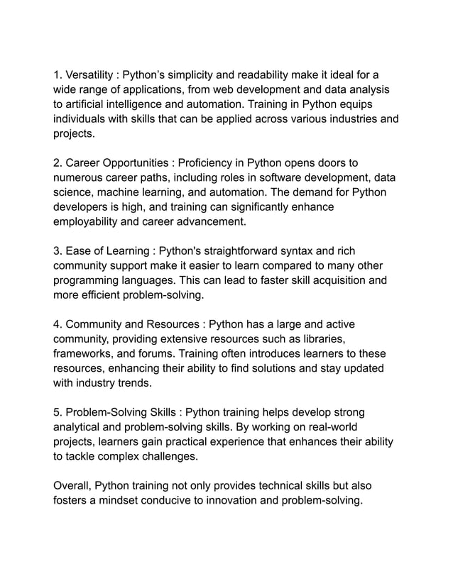 python training in chandigarh | PDF python training in chandigarh | PDF