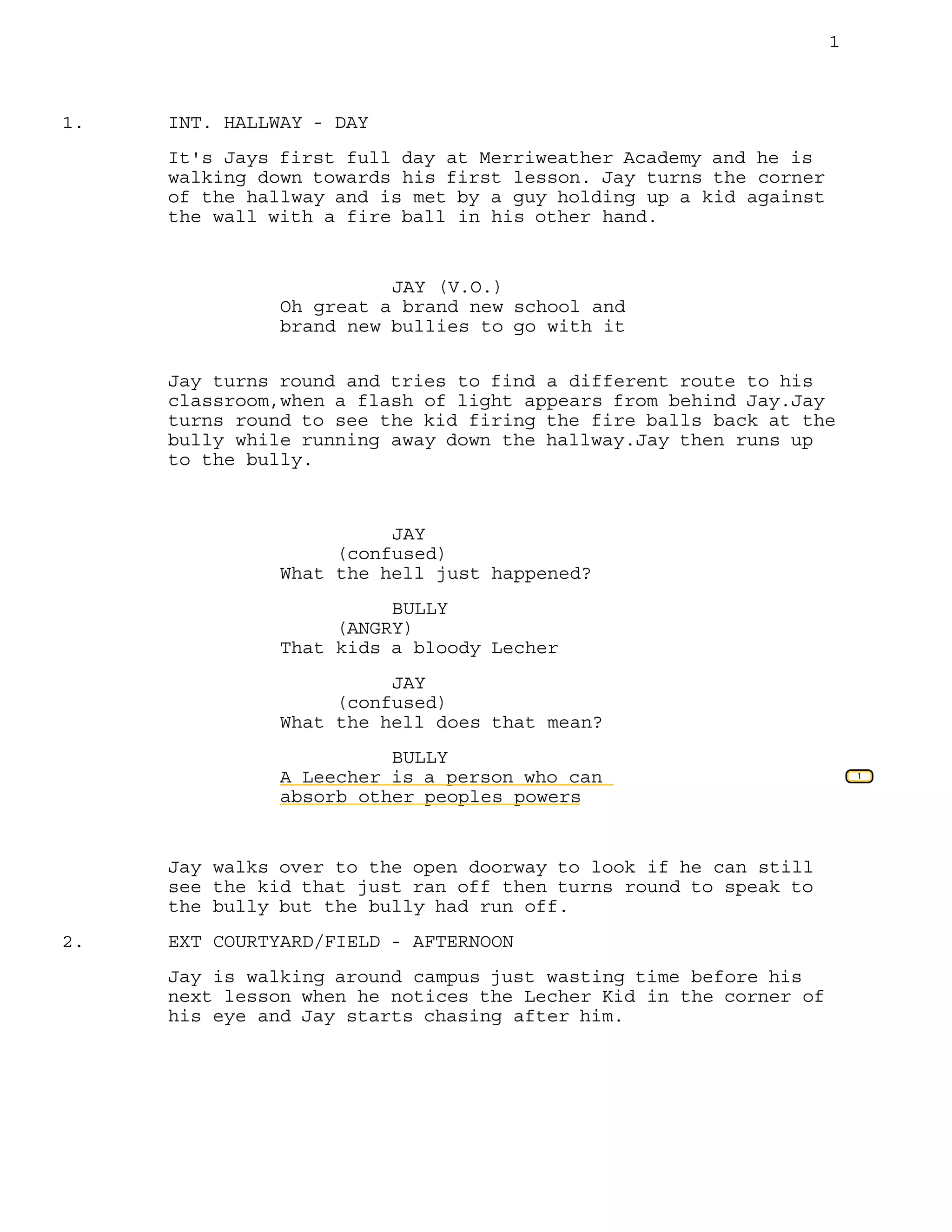 Untitled film script draft 2 | PDF