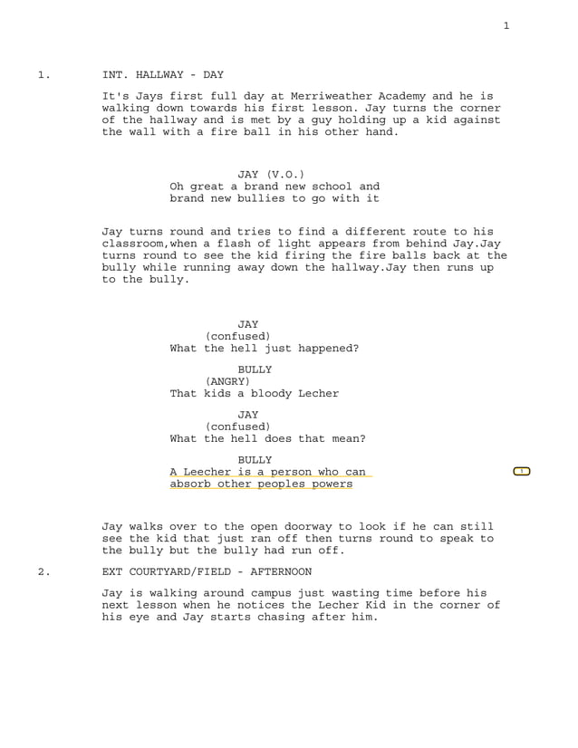 Untitled film script draft 2 | PDF