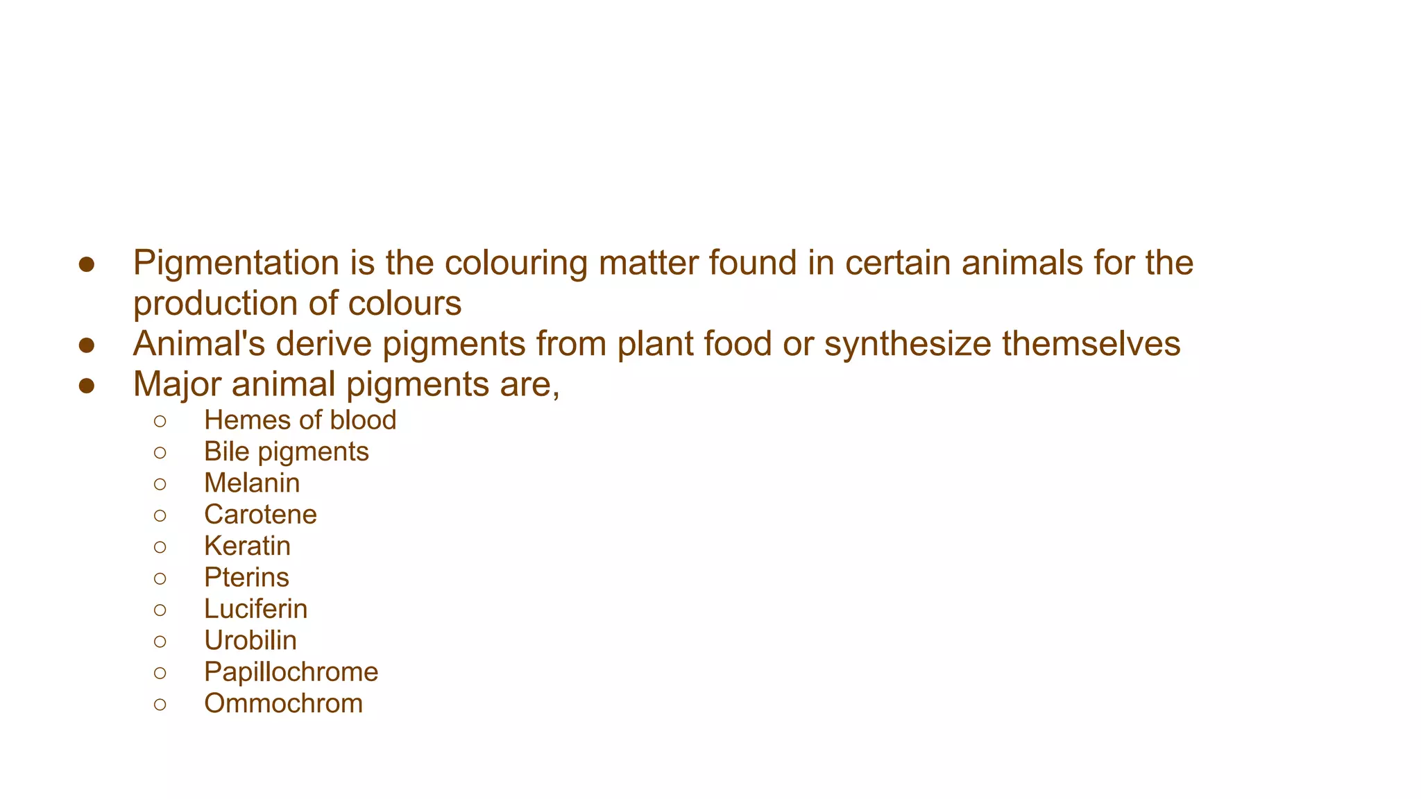 animal pigments | PDF