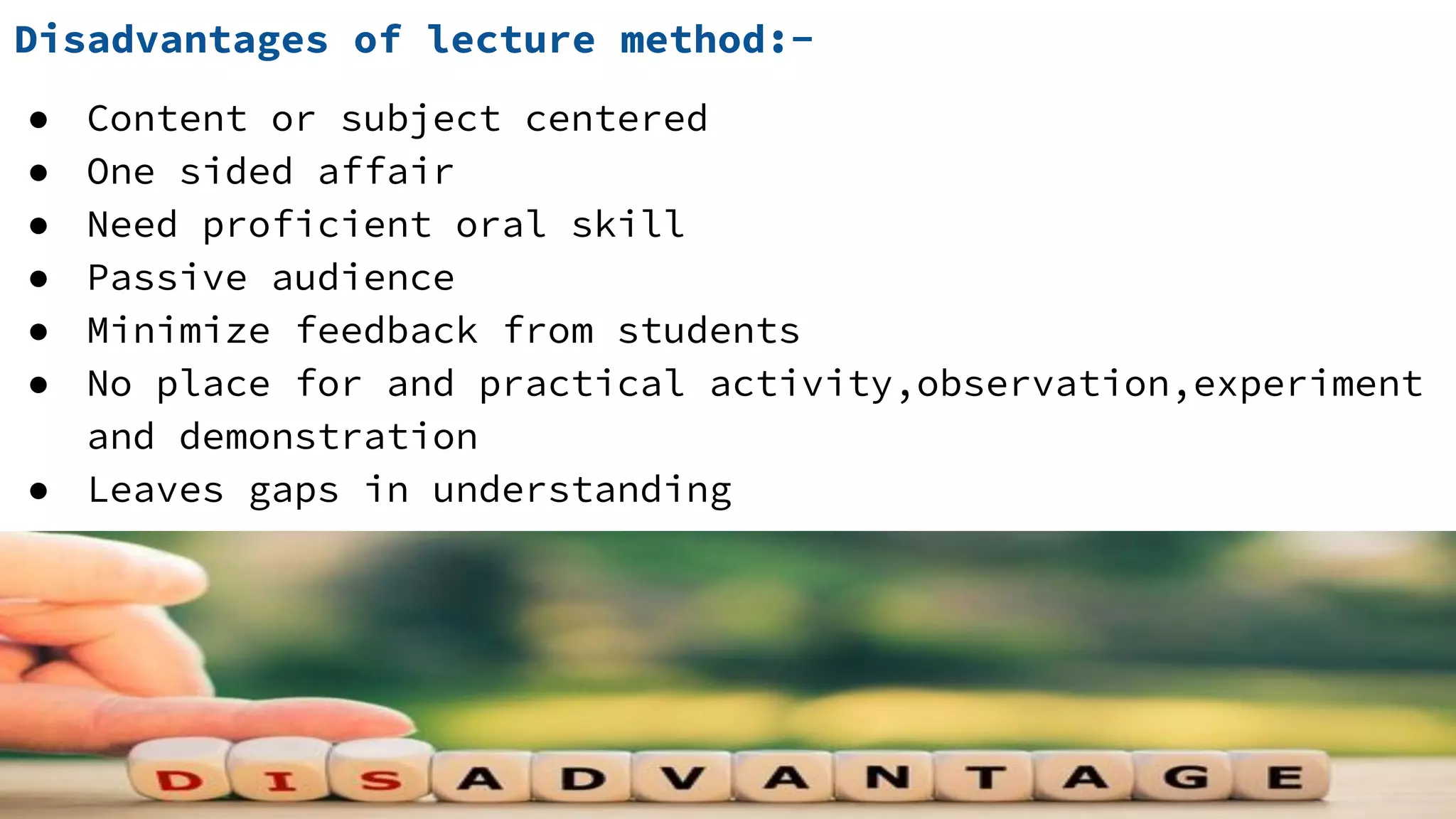 Lecture and discussion | PDF