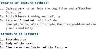 Lecture and discussion | PDF