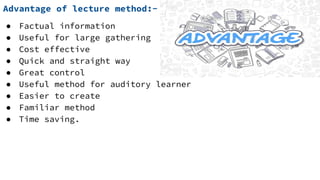 Lecture and discussion | PDF