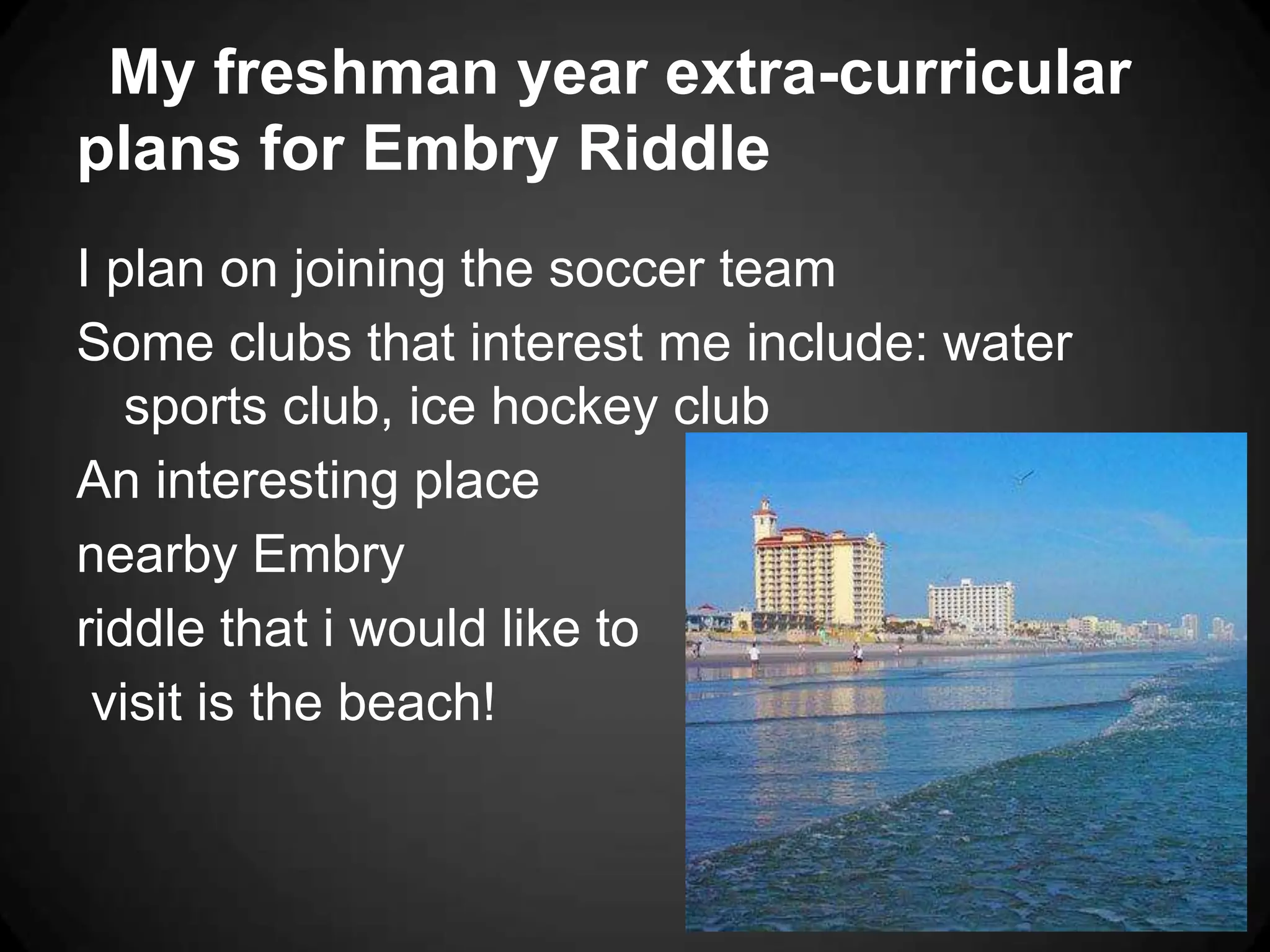 my freshman year at embry riddle julio napoles | PPT