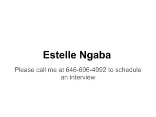 Estelle Ngaba | PDF