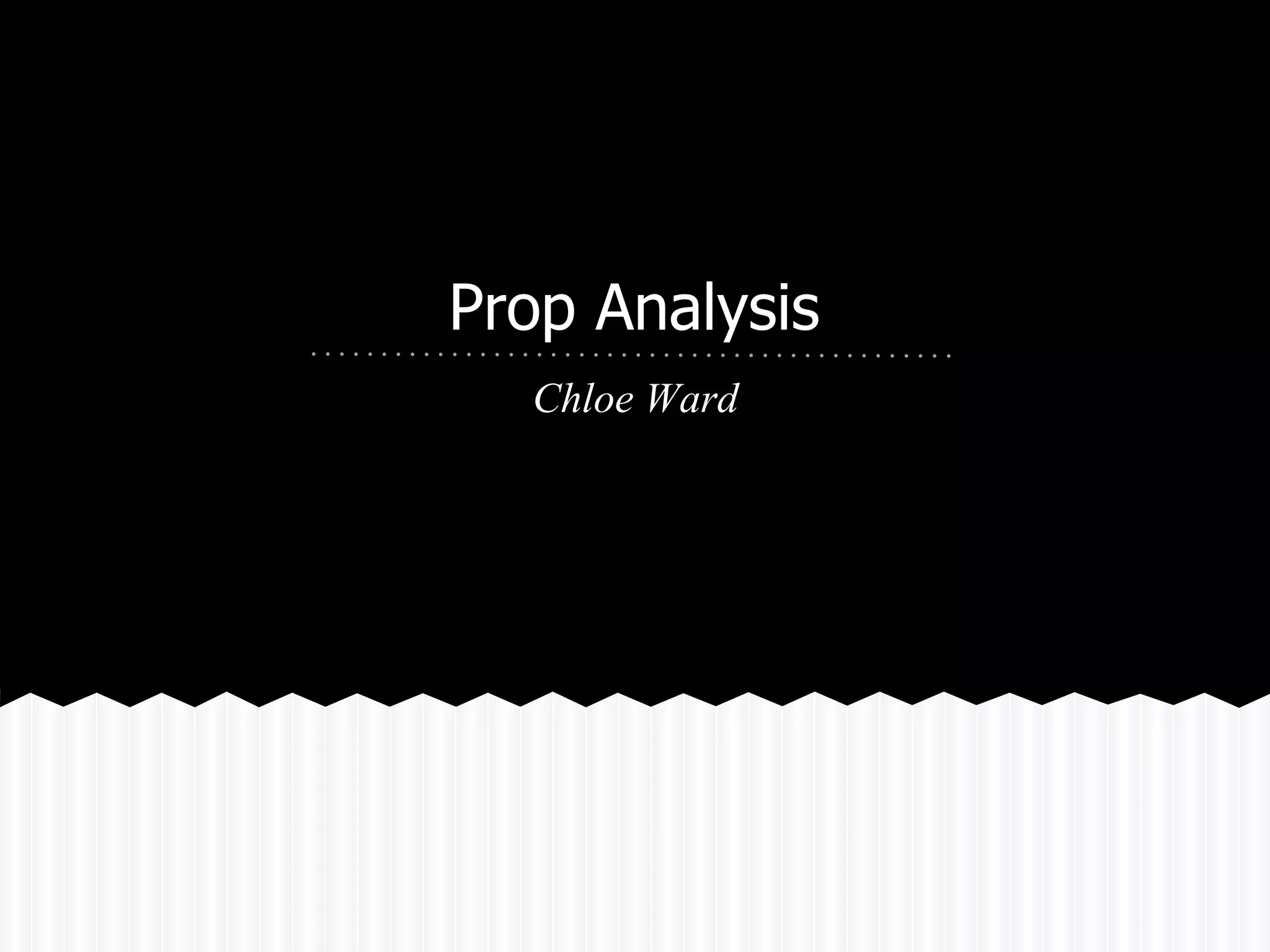 Props Analysis | PDF