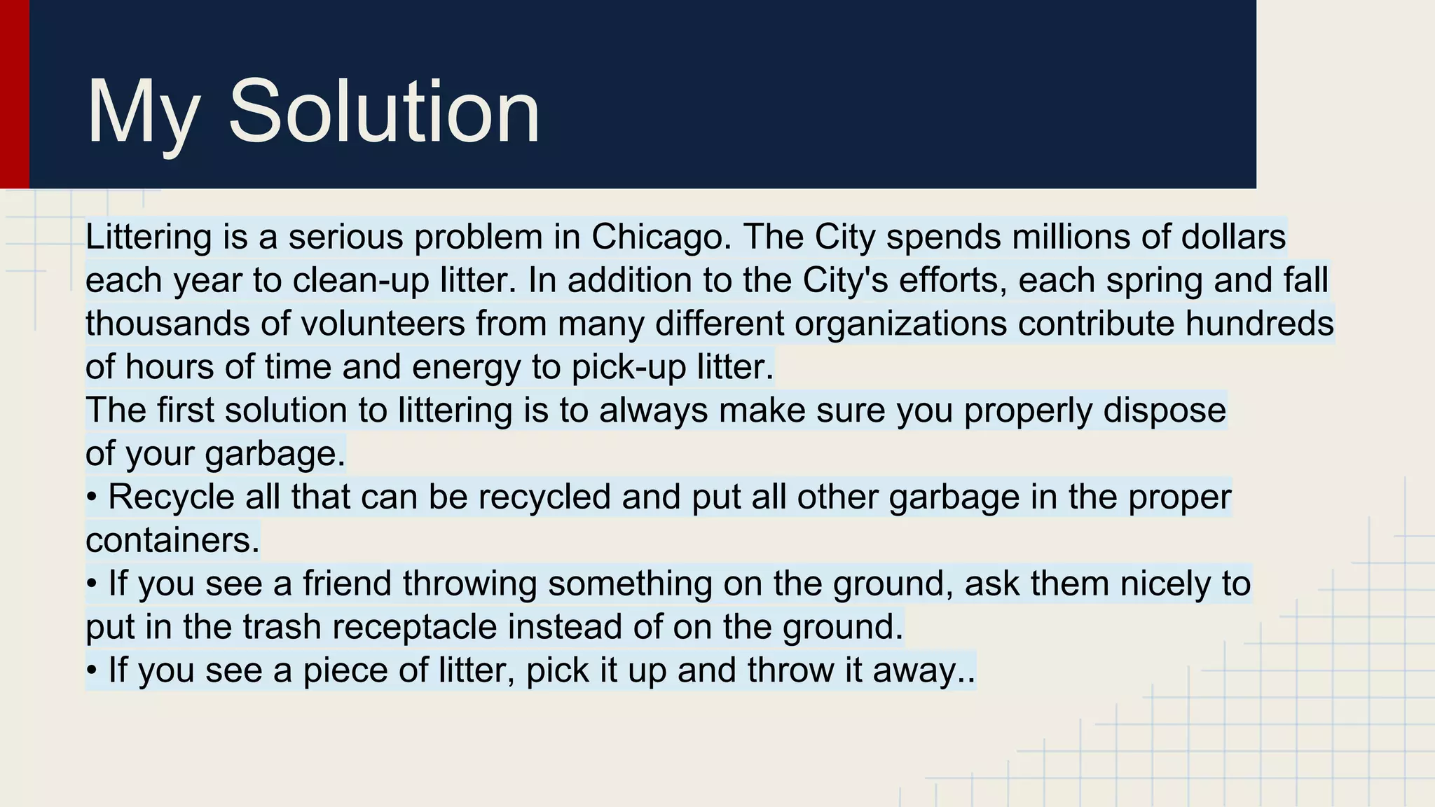 Littering Isn't Healthy | PDF