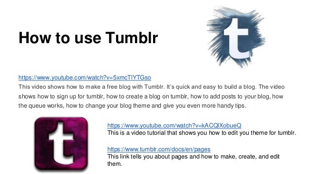 Tumblr presentation