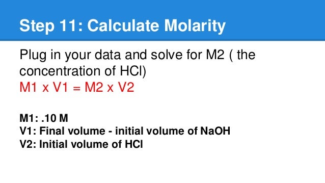 How to: Perform an Acid Base Titration